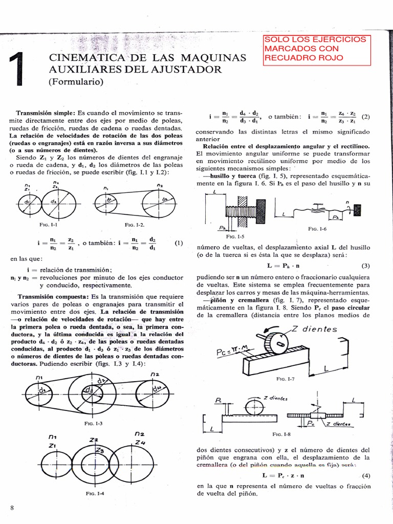 22 Problemas Cad Cinematica (UD5-T03) | PDF | Engranaje | Herramientas
