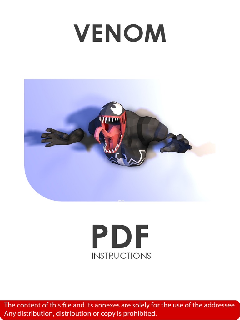 01 Venom INSTRUCTIONS 3DIER | PDF