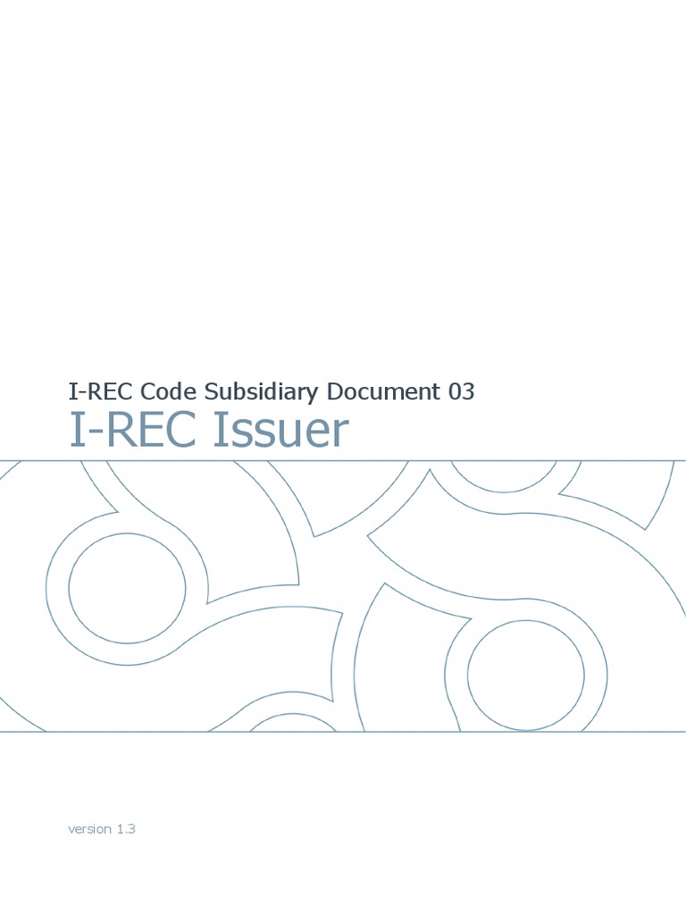 I-Rec Csd03 I-Rec Issuer v1.3 | PDF | Audit | Business