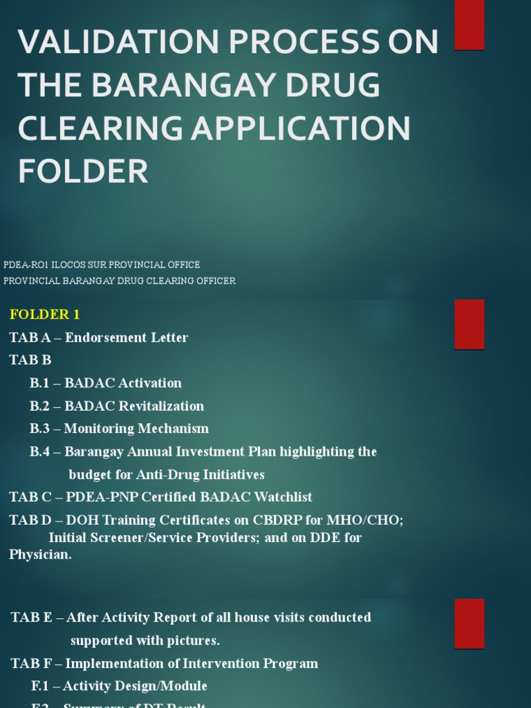 Barangay Drug Clearing Application Guide | PDF | Justice | Crime & Violence