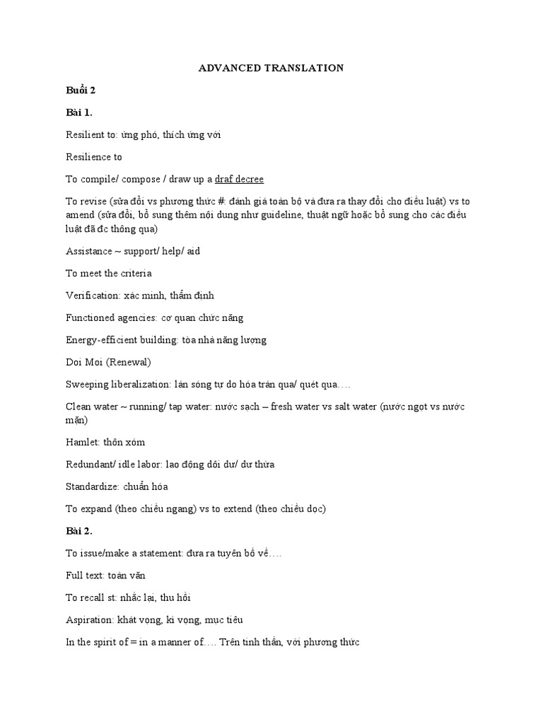 Advanced Translation | PDF