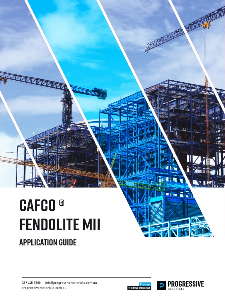 Cafco ® Fendolite Mii: Application Guide | PDF | Fires | Corrosion