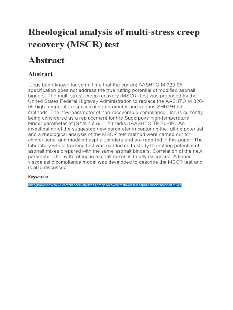 Rheological Analysis of Multi | PDF