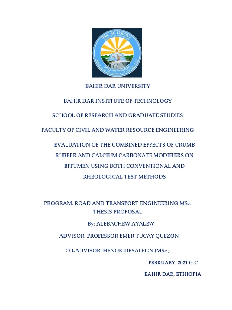 FEBRUARY, 2021 G.C Bahir Dar, Ethiopia | PDF