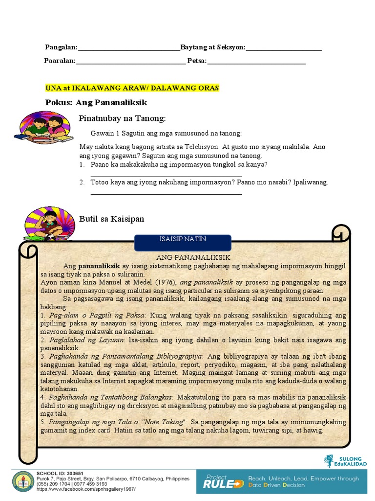 Ikatlong Linggo Las | PDF