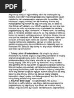 Ang Tulang Liriko at Mga Uri Nito | PDF