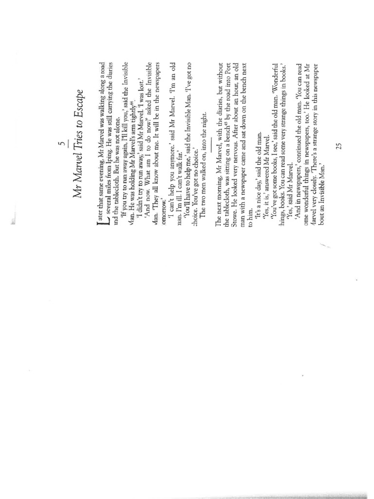 The Invisible Man - Chapter 5 | PDF