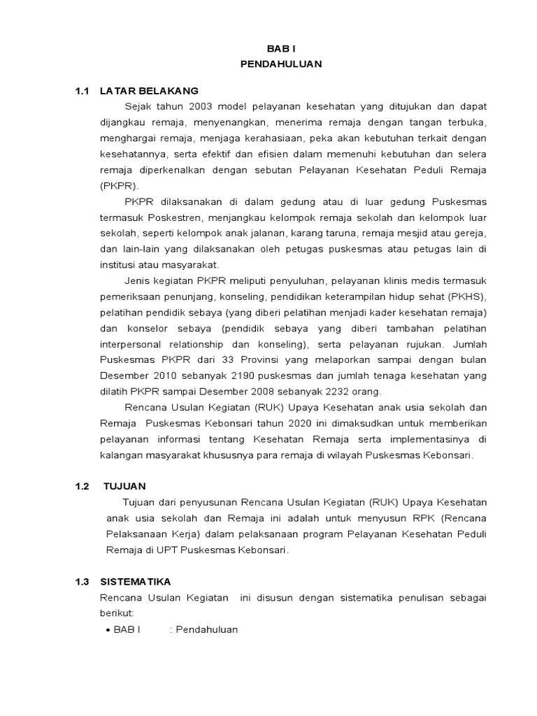Ruk PKPR 2022 | PDF