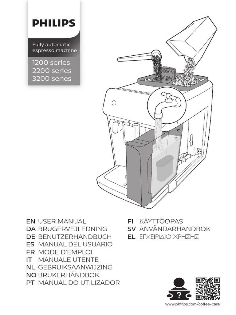 Philips 2200 Series User Manual | PDF | Coffee | Drink