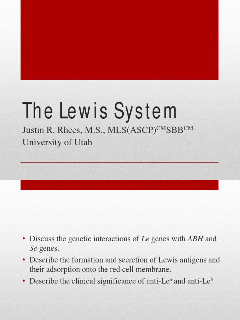 The Lewis System ARUP | PDF | Animal Anatomy | Anatomy