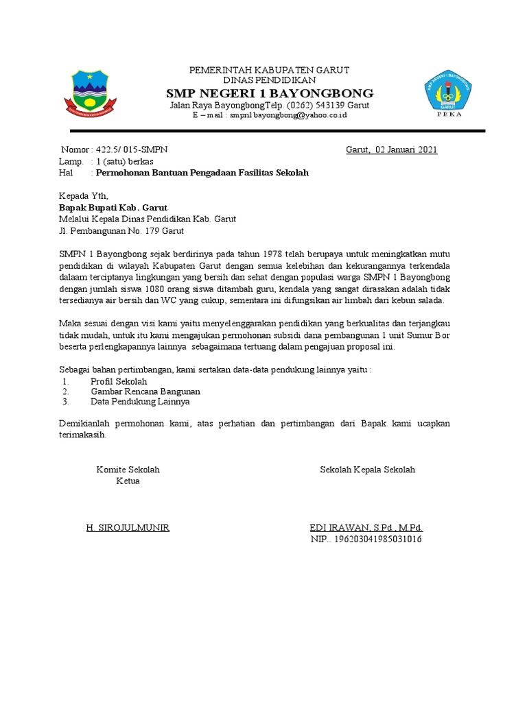 Dokumen - Tips - Surat Permohonan Sumur Bor | PDF