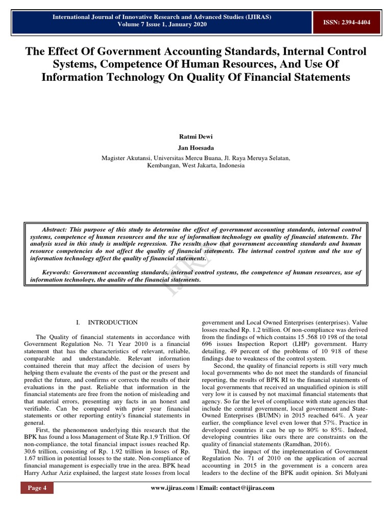 Jurnal Internasional 5 THN 2020 | PDF | Internal Control | Linear ...