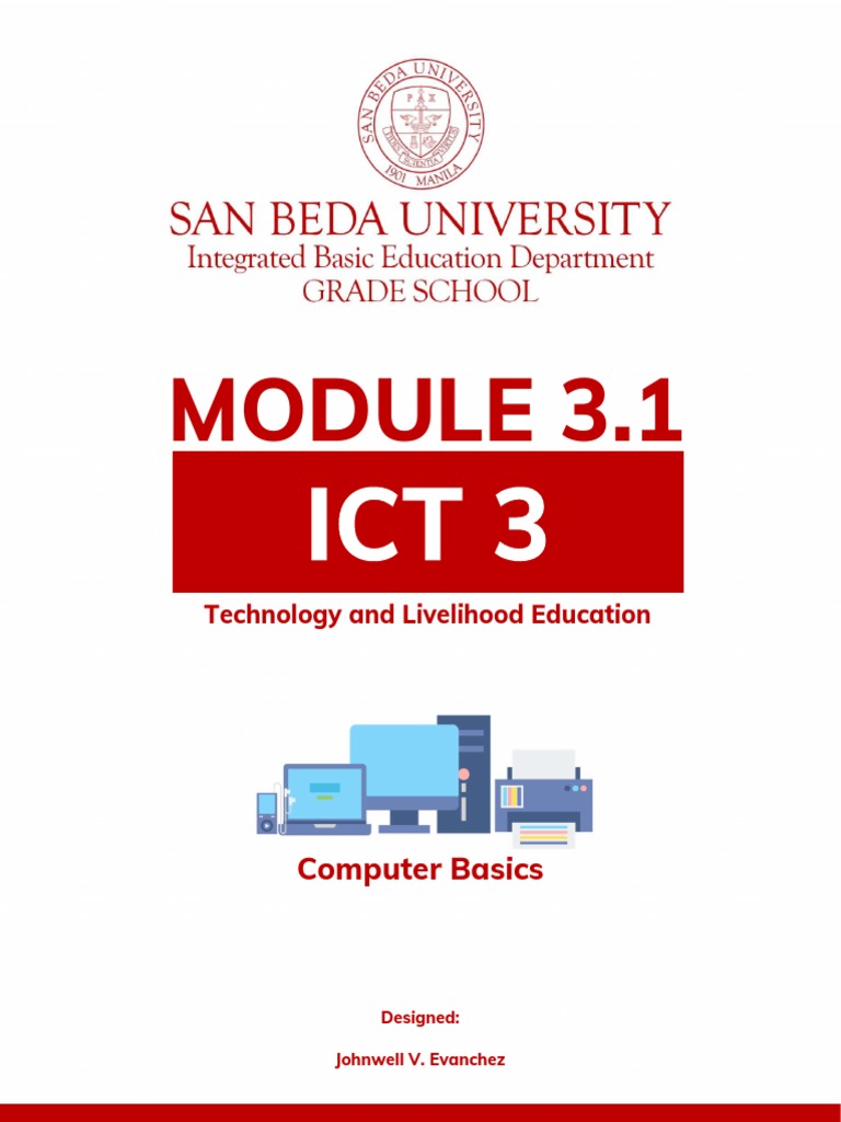 TLE-ICT 3: Computer Basics Module | PDF | Graphical User Interfaces ...