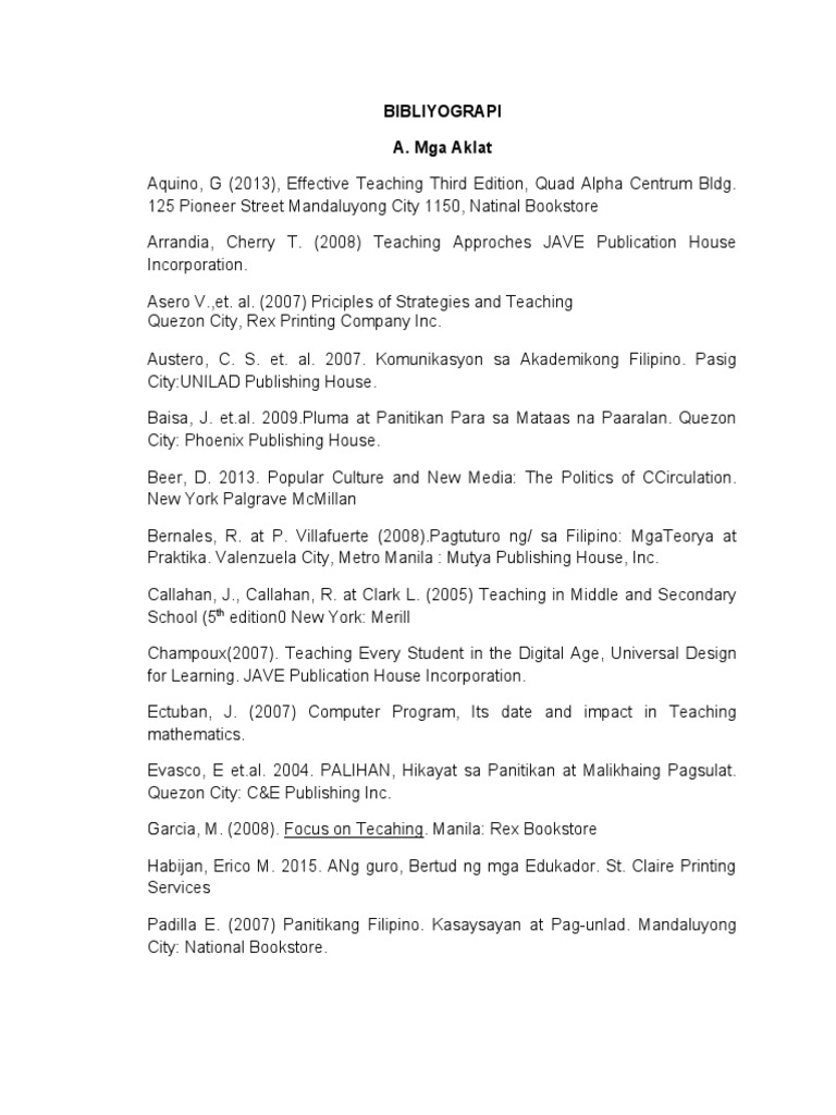A Comprehensive Bibliography on Teaching Methods, Learning Theories ...