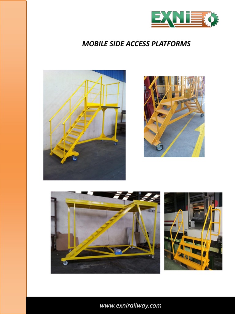 Mobile Side Access Platforms for Train Maintenance | PDF