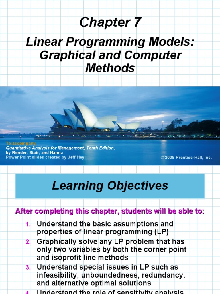 Linear Programming Models: Graphical and Computer Methods: To Accompany ...