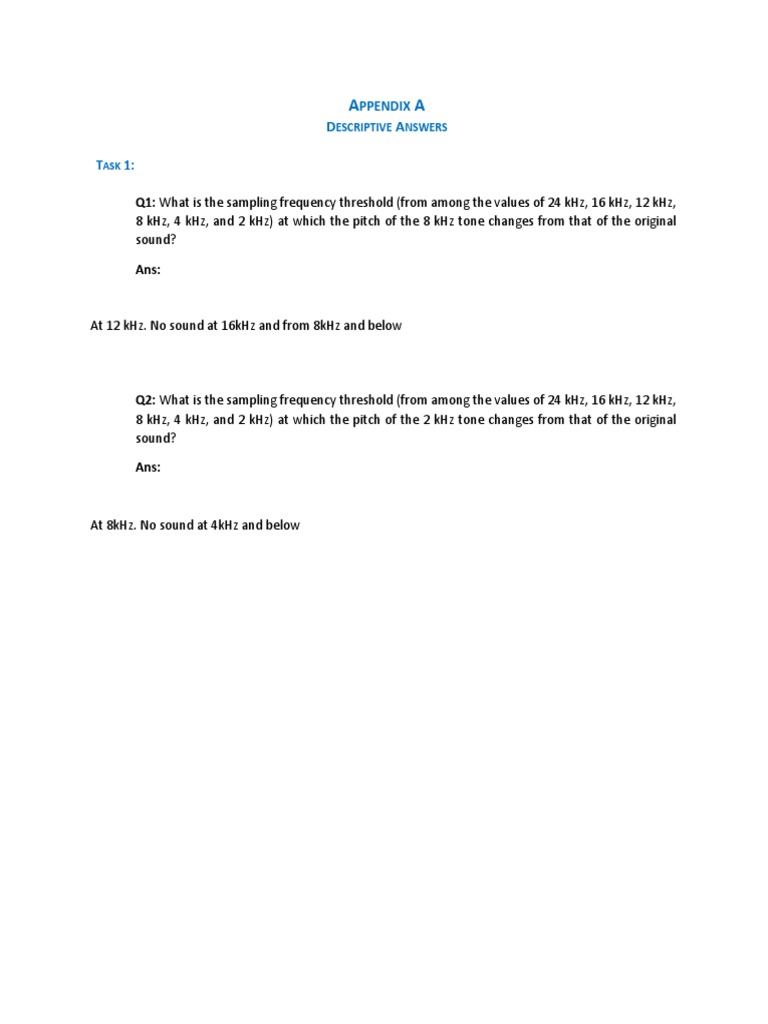 Lab 4 - Appendix A | PDF | Teaching Methods & Materials | Science ...