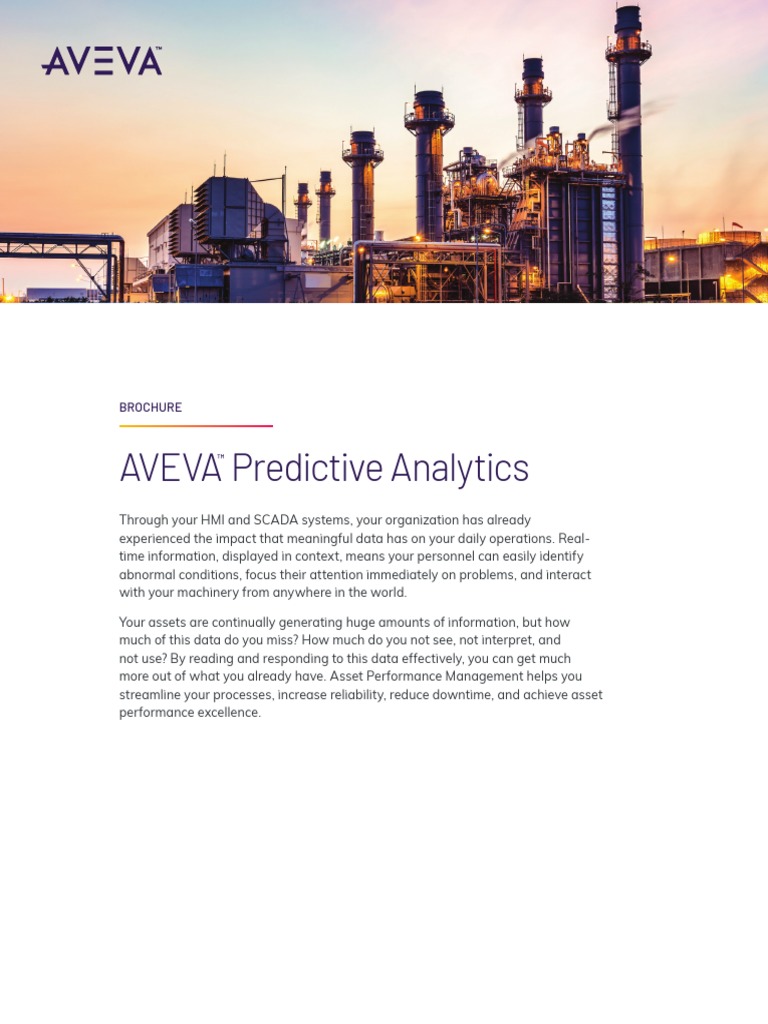 Brochure Aveva Predictive Analytics 02 20 3.pdf - Coredownload.inline | PDF | Predictive ...