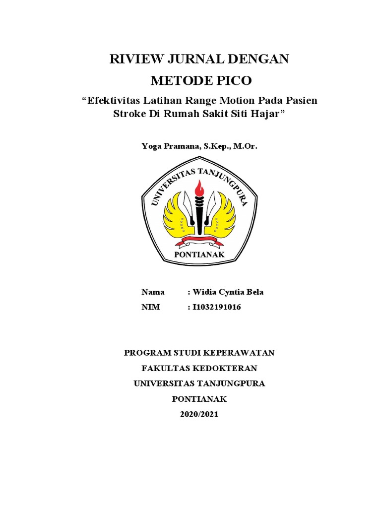 Riview Jurnal Dengan Metode PICO | PDF