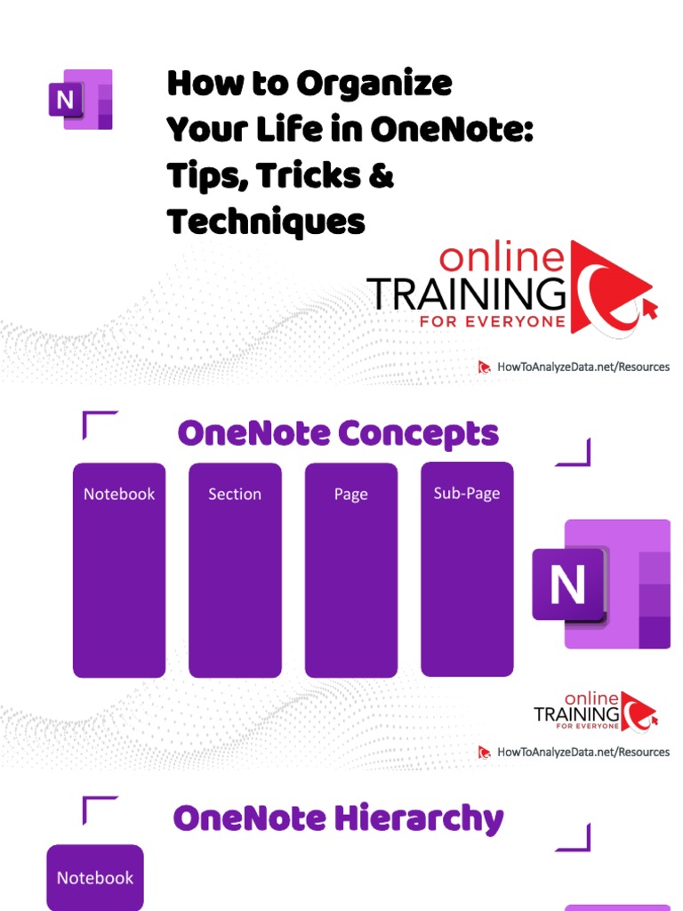 Organize Life with OneNote Tips | PDF