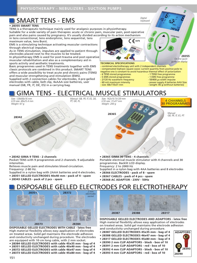 Smart Tens - Ems: Physiotherapy - Nebulizers - Suction Pumps | PDF ...