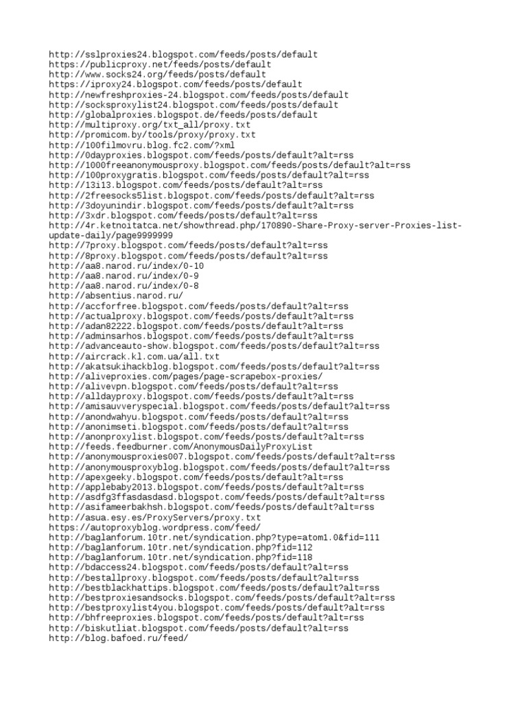 Proxies Sources | PDF | Technology & Engineering