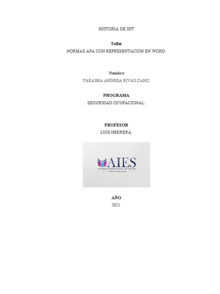 Taller HSST | PDF | Seguridad y salud ocupacional | Bienestar