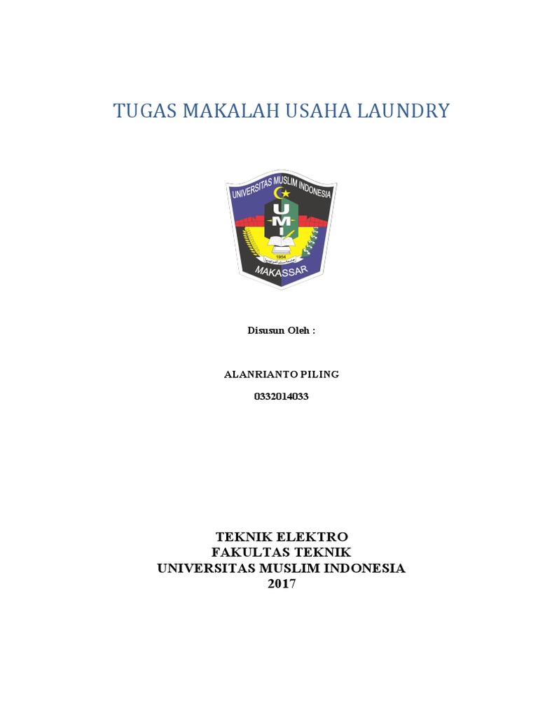 Proposal Usaha Laundry Kiloan | PDF