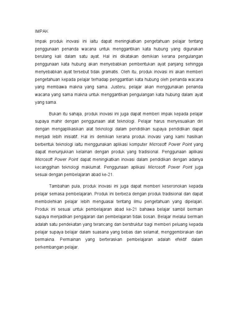 Impak Inovasi | PDF