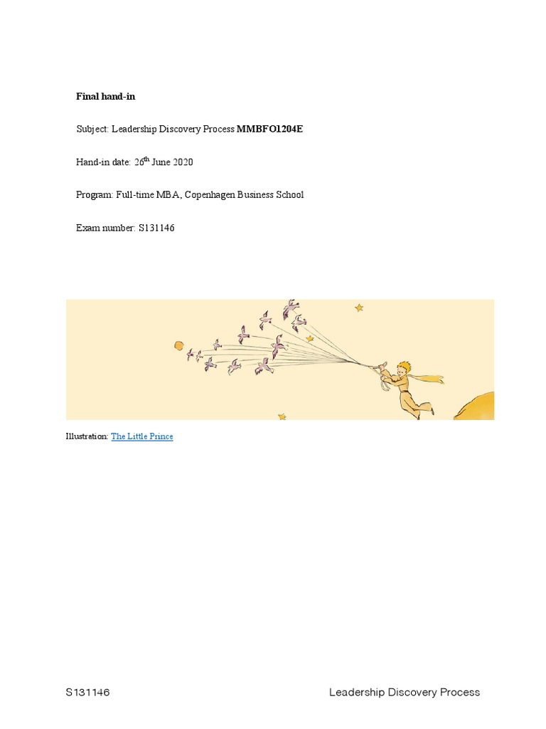 Final Reflection Paper - Leadership Discovery Process | PDF ...