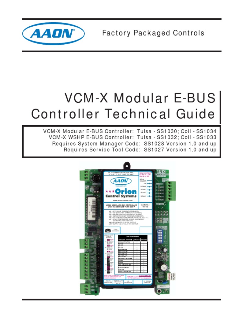 VCM-X Modular E-BUS Controller Technical Guide: Factory Packaged ...
