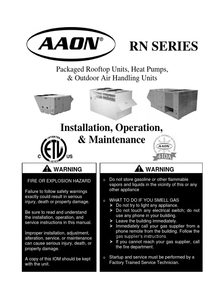 RN Iom 190402 | PDF | Heat Exchanger | Furnace