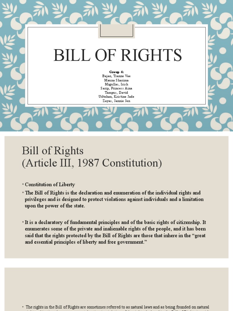 HR Bill of Rights | PDF | Search And Seizure | Ex Post Facto Law
