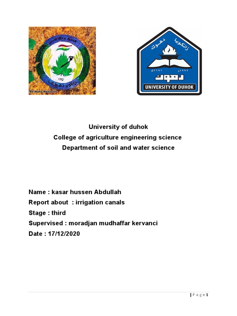University of Duhok College of Agriculture Engineering Science ...