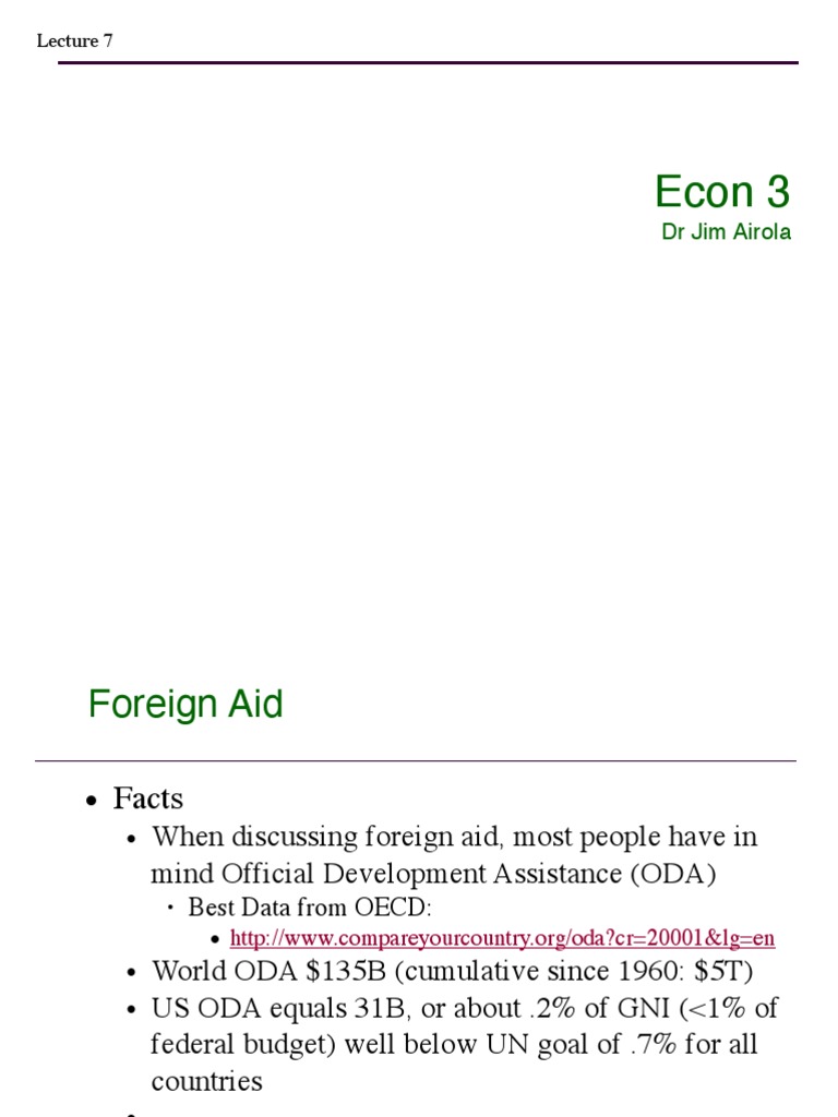 Foreign Aid | PDF | Aids | Official Development Assistance