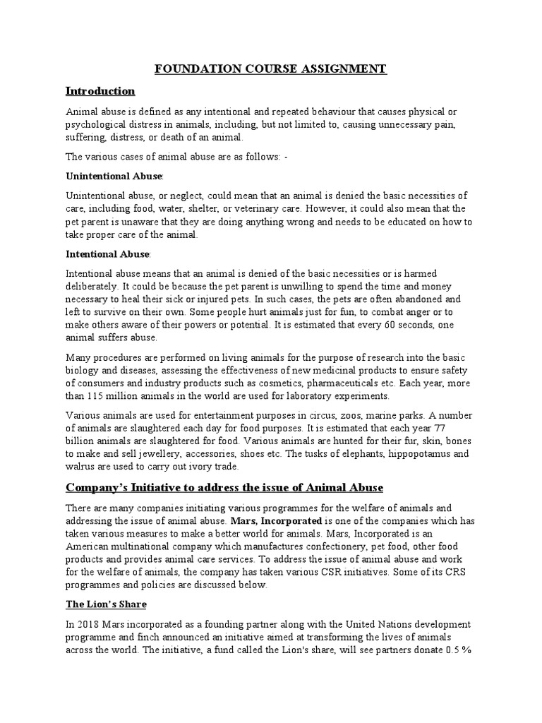 Animal Abuse A006 FC Fybaf | PDF | Cruelty To Animals | Animal Welfare