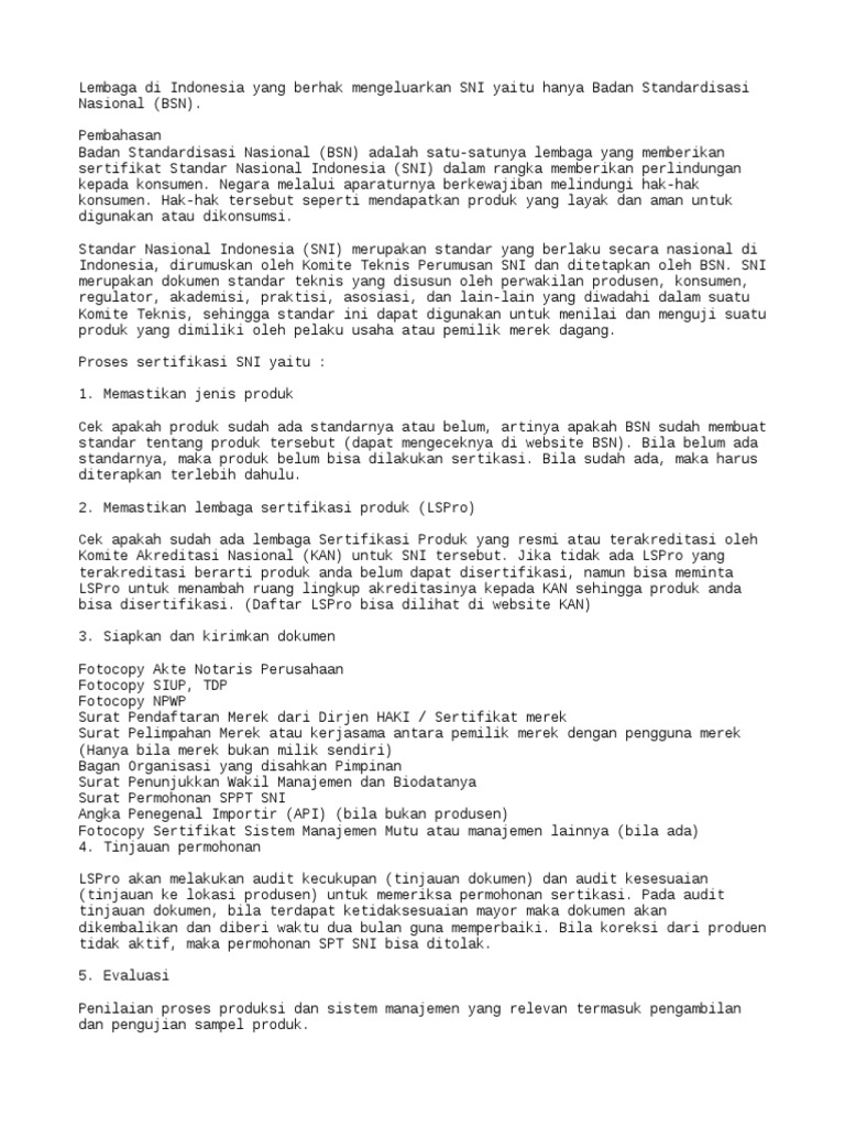 BSN & LsPro | PDF | Karier & Perkembangan | Bisnis