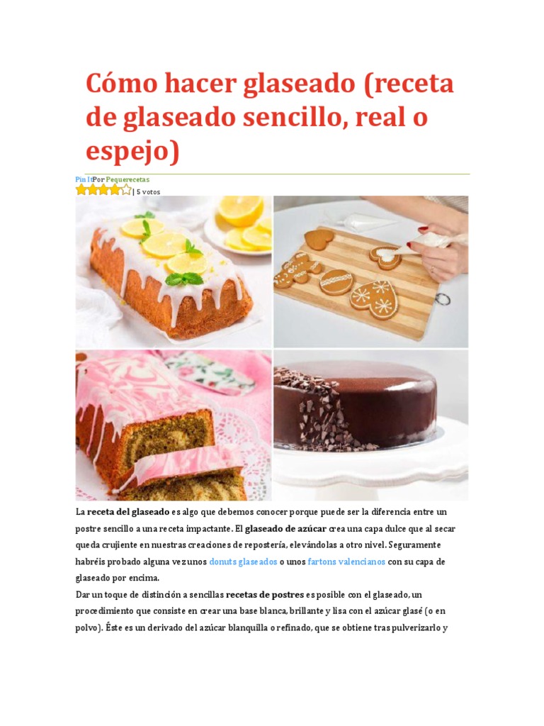 El Proceso de Glasear | PDF