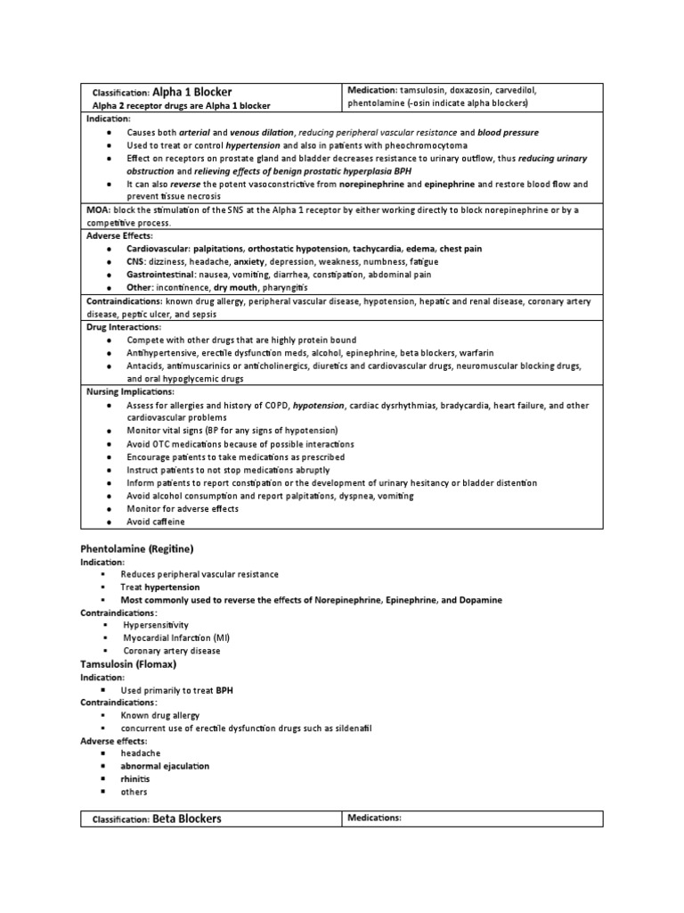 Alpha 1 Blocker: Obstruction and Relieving Effects of Benign Prostatic ...