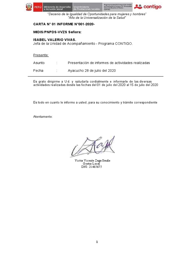 Modelo de Informe de Gestor Local (GEL) ZAGA 2 | PDF | Naturaleza