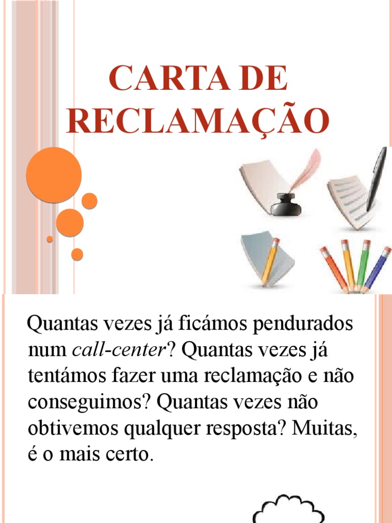Como Escrever uma Carta de Reclamação | PDF | Business