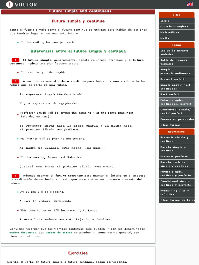 Future Simple and Continuous | PDF | Grammar | Linguistics