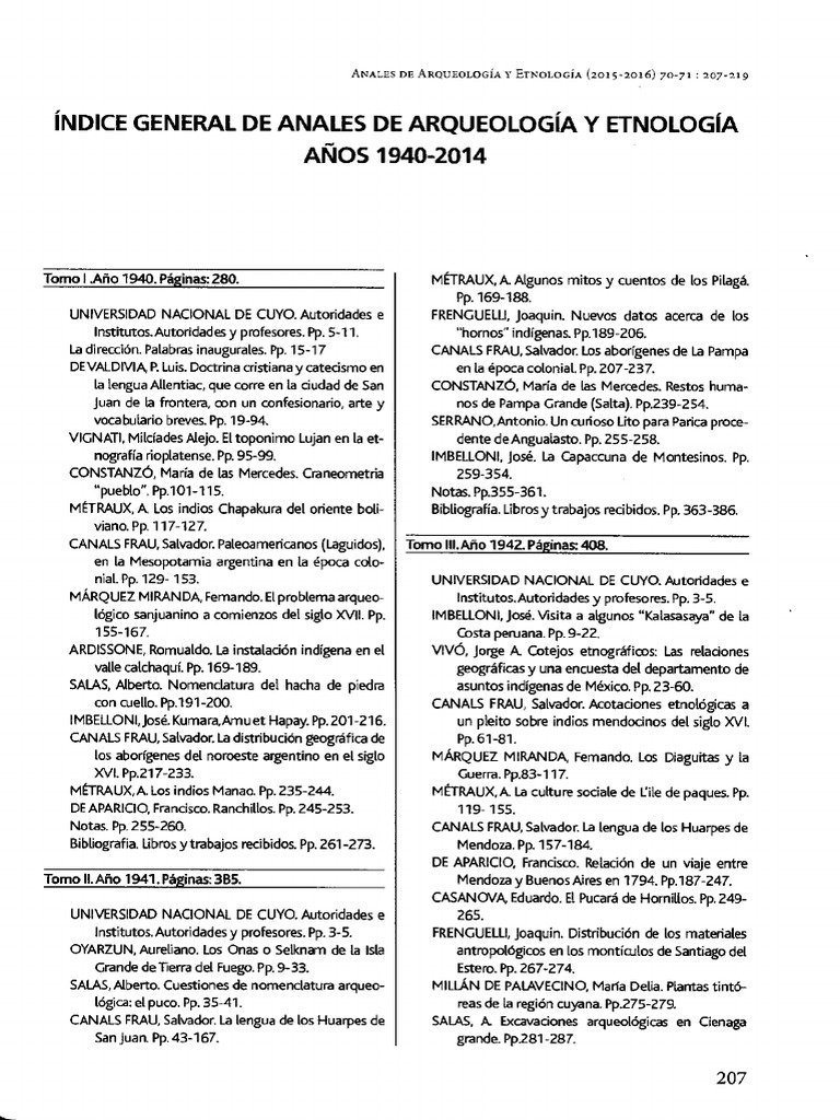 11 Ndice General Anales | PDF | Arqueología