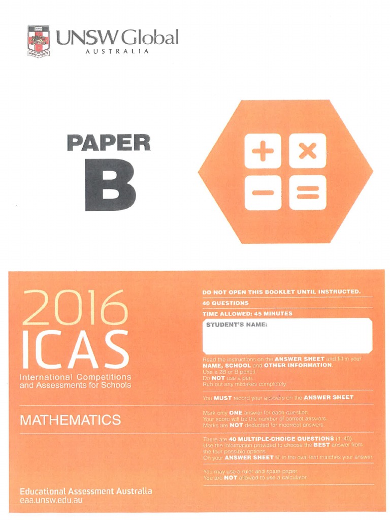 Math B 2016 | PDF