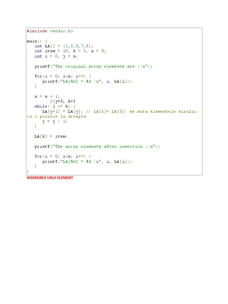 Algoritmi de Cautare Intr Un Array | PDF | Array Data Type | Array Data ...