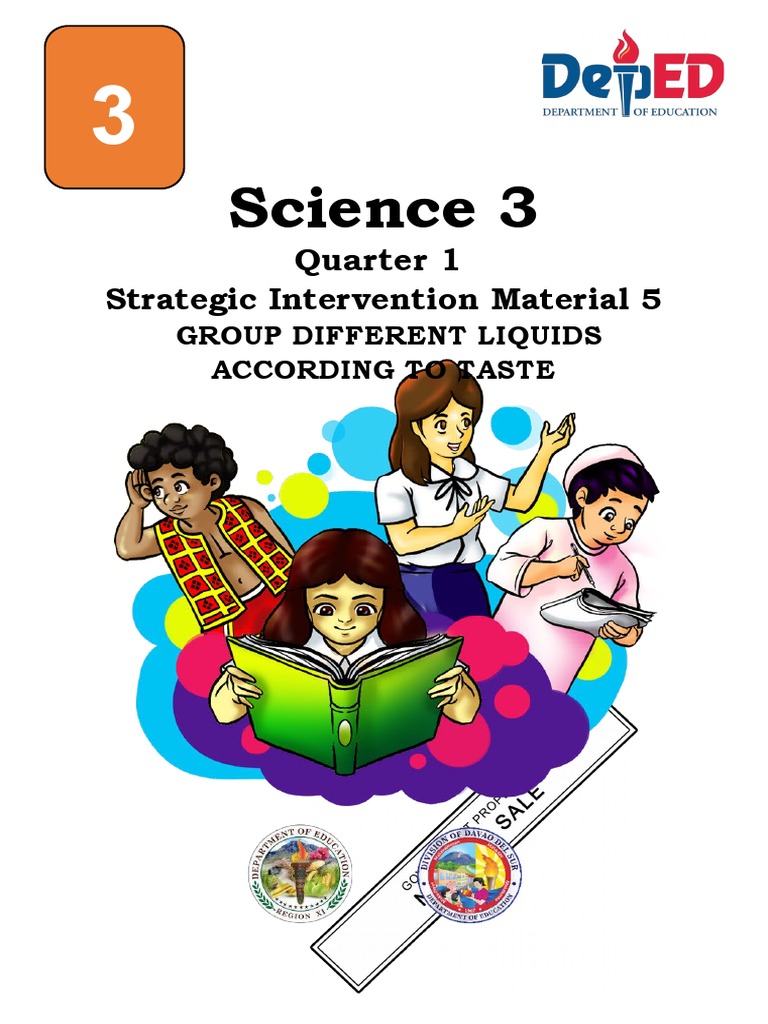 Science 3: Quarter 1 | PDF | Taste | Drink