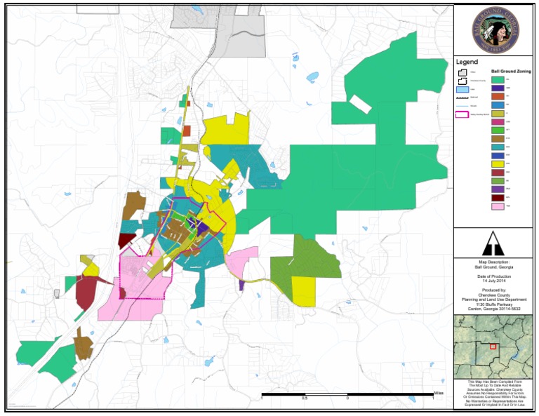 Ball Ground Zoning Map 071514 | PDF