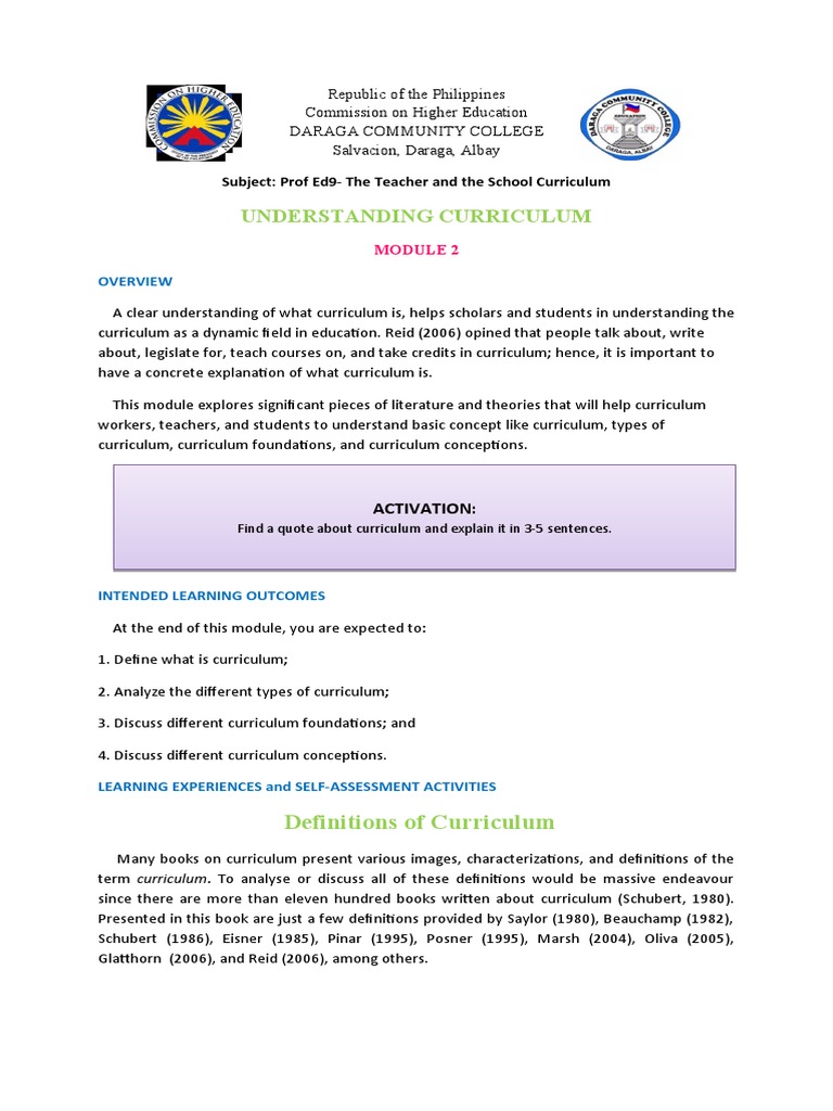Understanding School Curriculum Types | PDF | Curriculum | Learning