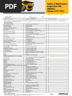 Bucket Truck Inspection Checklist | PDF | Truck | Vehicles