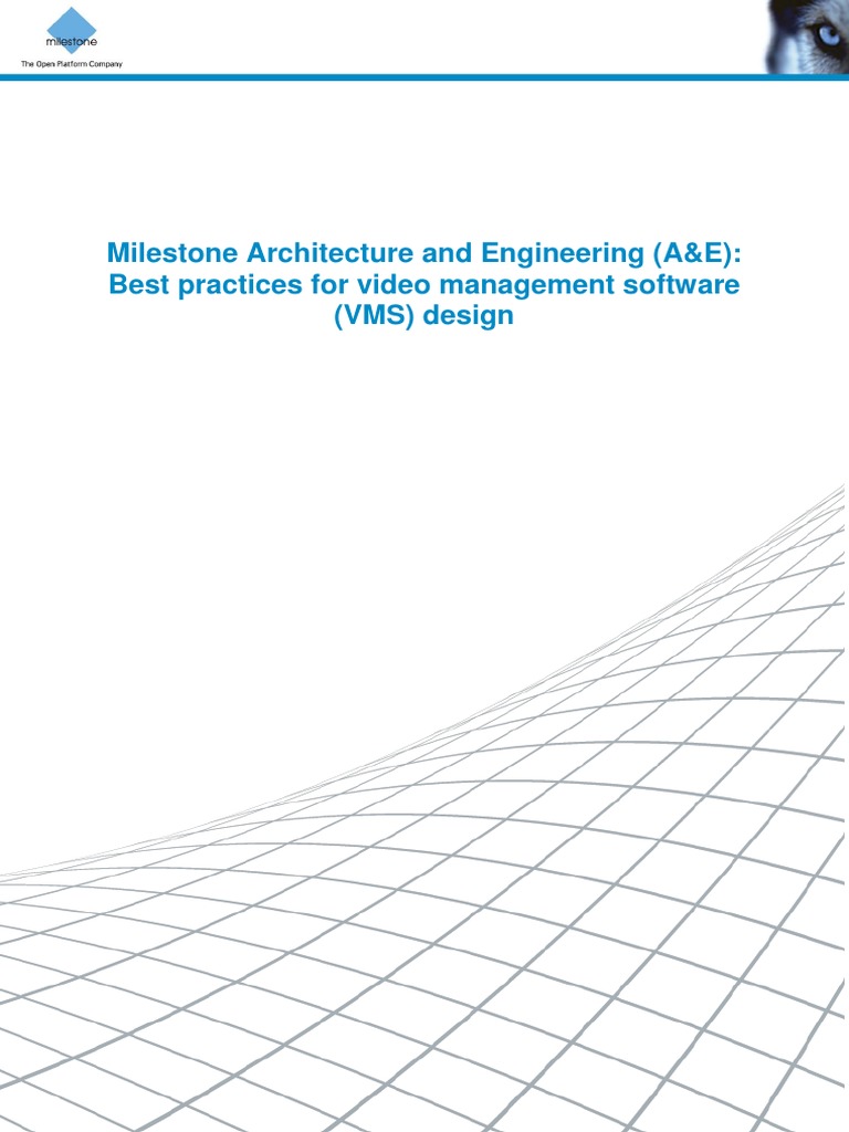 Milestone Best Practices For VMS Design | PDF | Data Compression | Codec